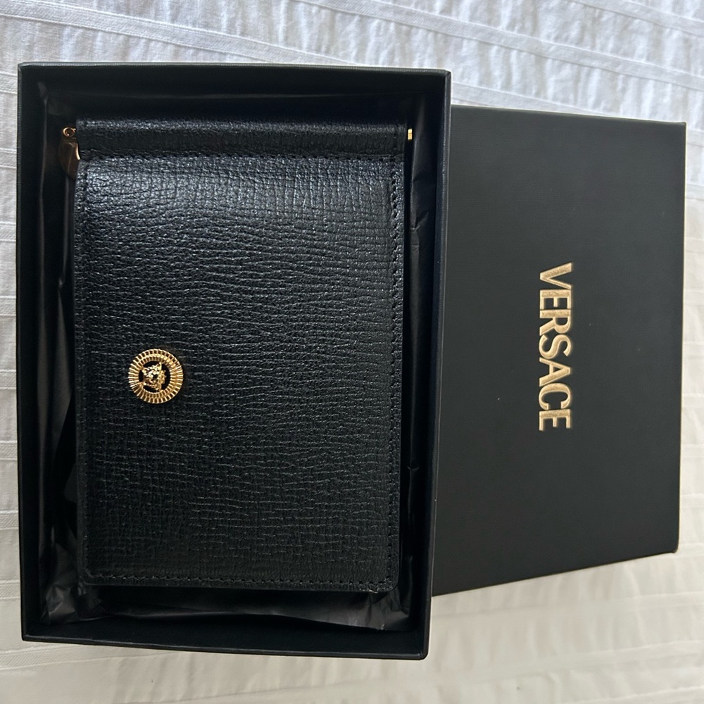 Versace Black And Gold Money Clip - Gem